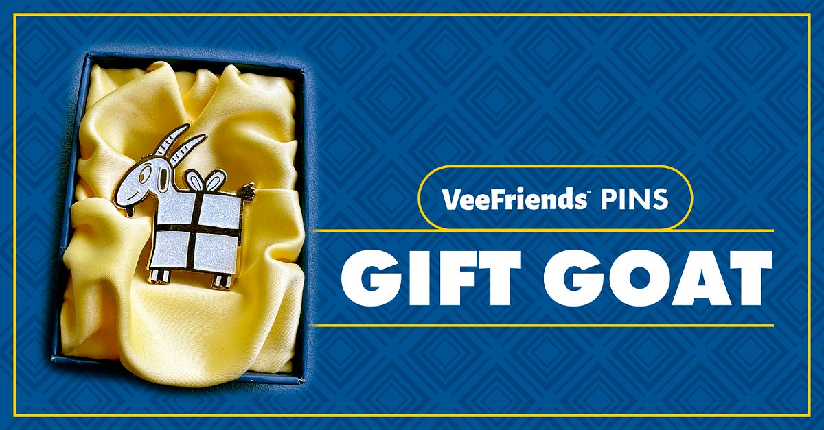 Introducing VeeFriends Pins featuring Gift Goat as the Inaugural ...