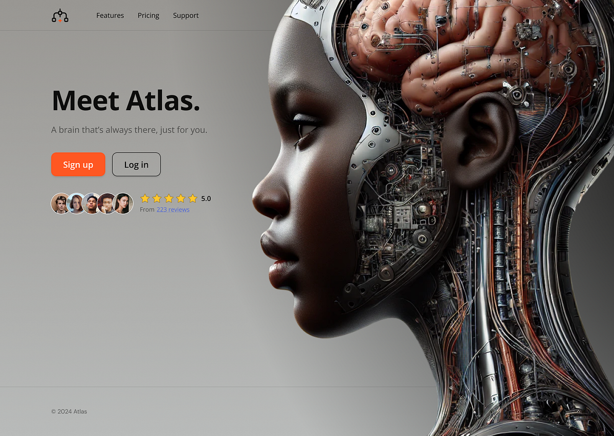 Daily UI #001: The start of something (finally) — Atlas AI Companion ...