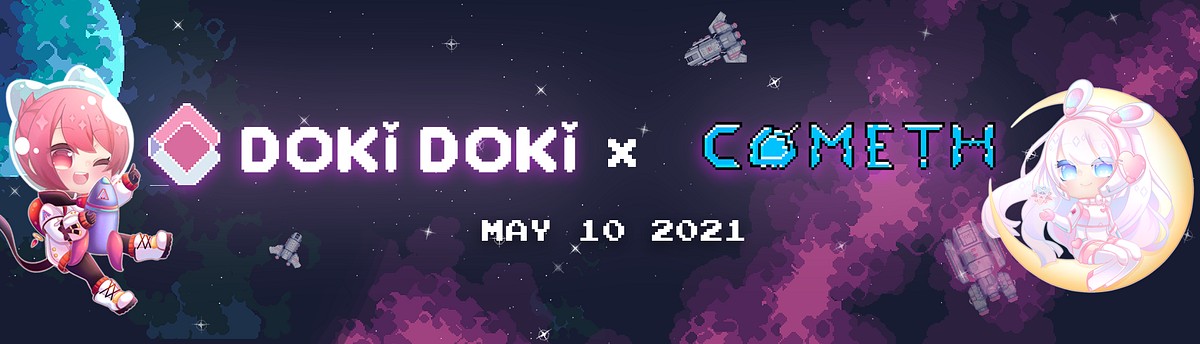 Doki and Azuki flying in the Cometh Galaxy ⚗️ | by Quoletta | Medium