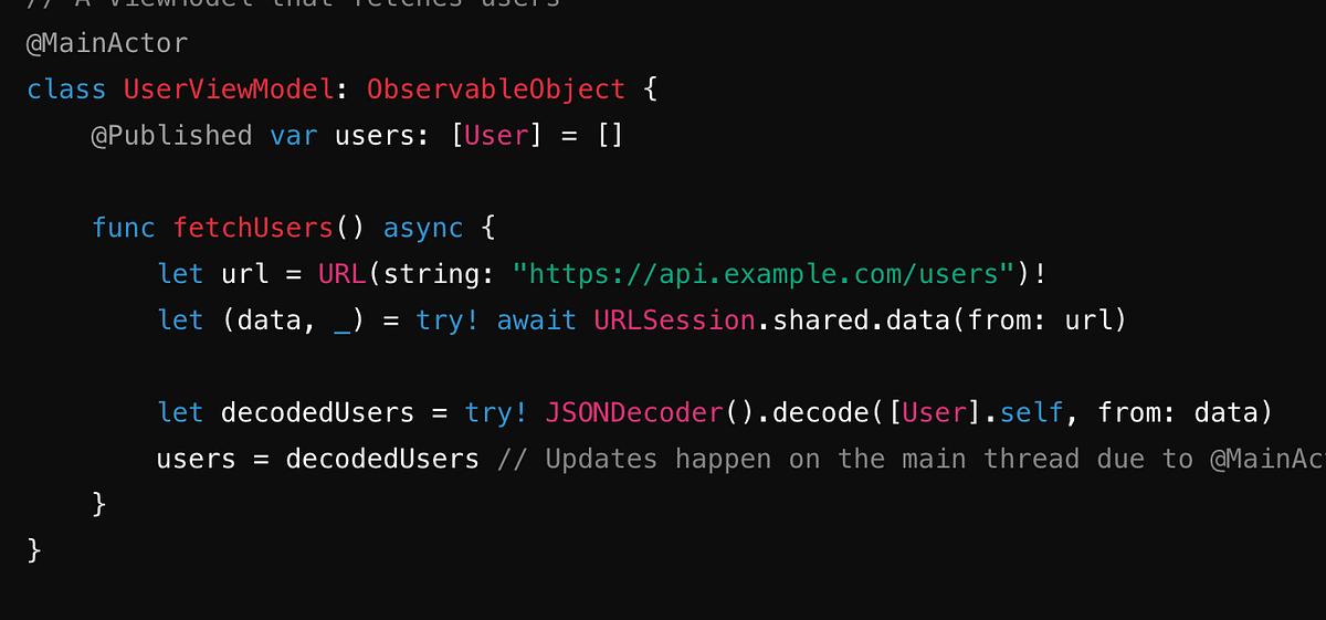 Understanding @MainActor in SwiftUI | by minal kewat | Oct, 2024 | Medium
