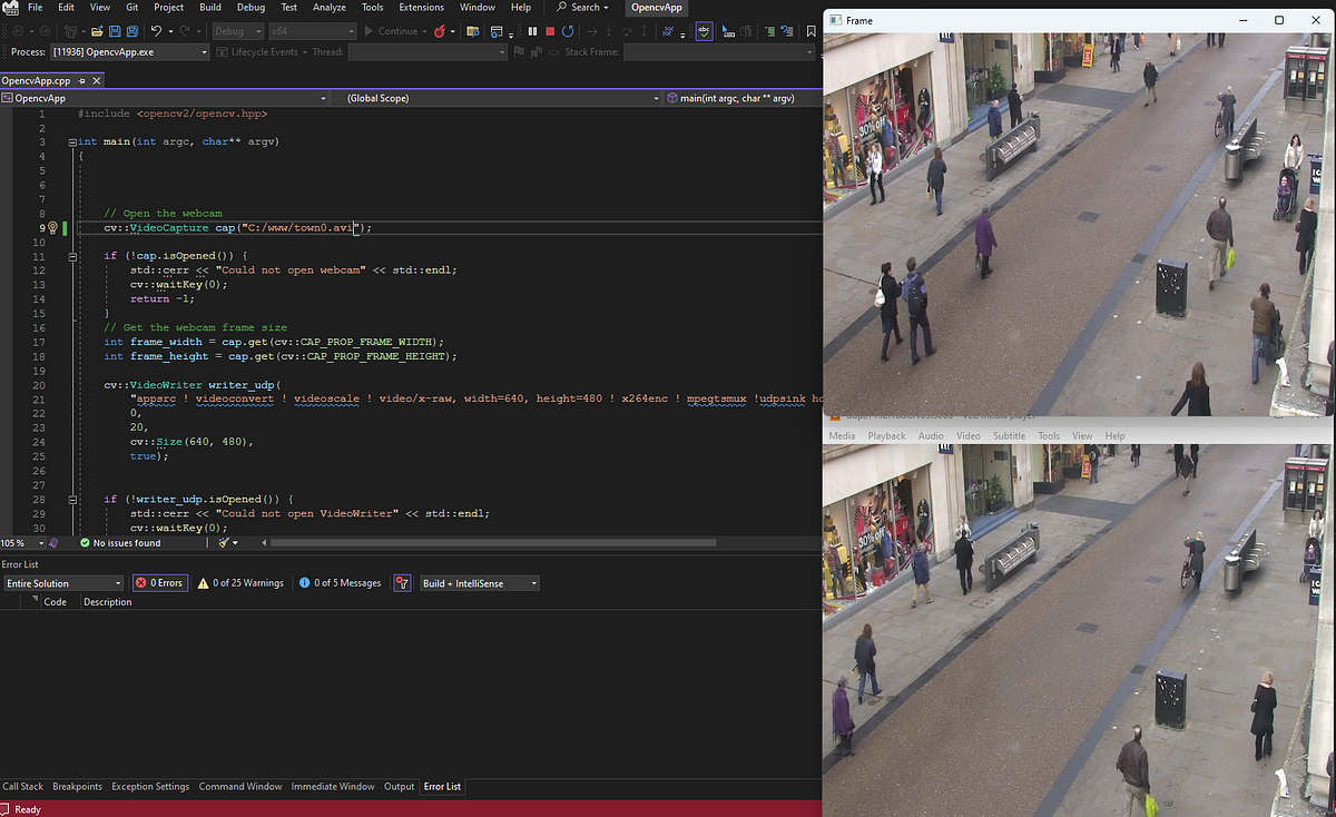 Building a OpenCV GStreamer Video Streaming App with VCPKG | by RebelsOnTheMoon | Medium