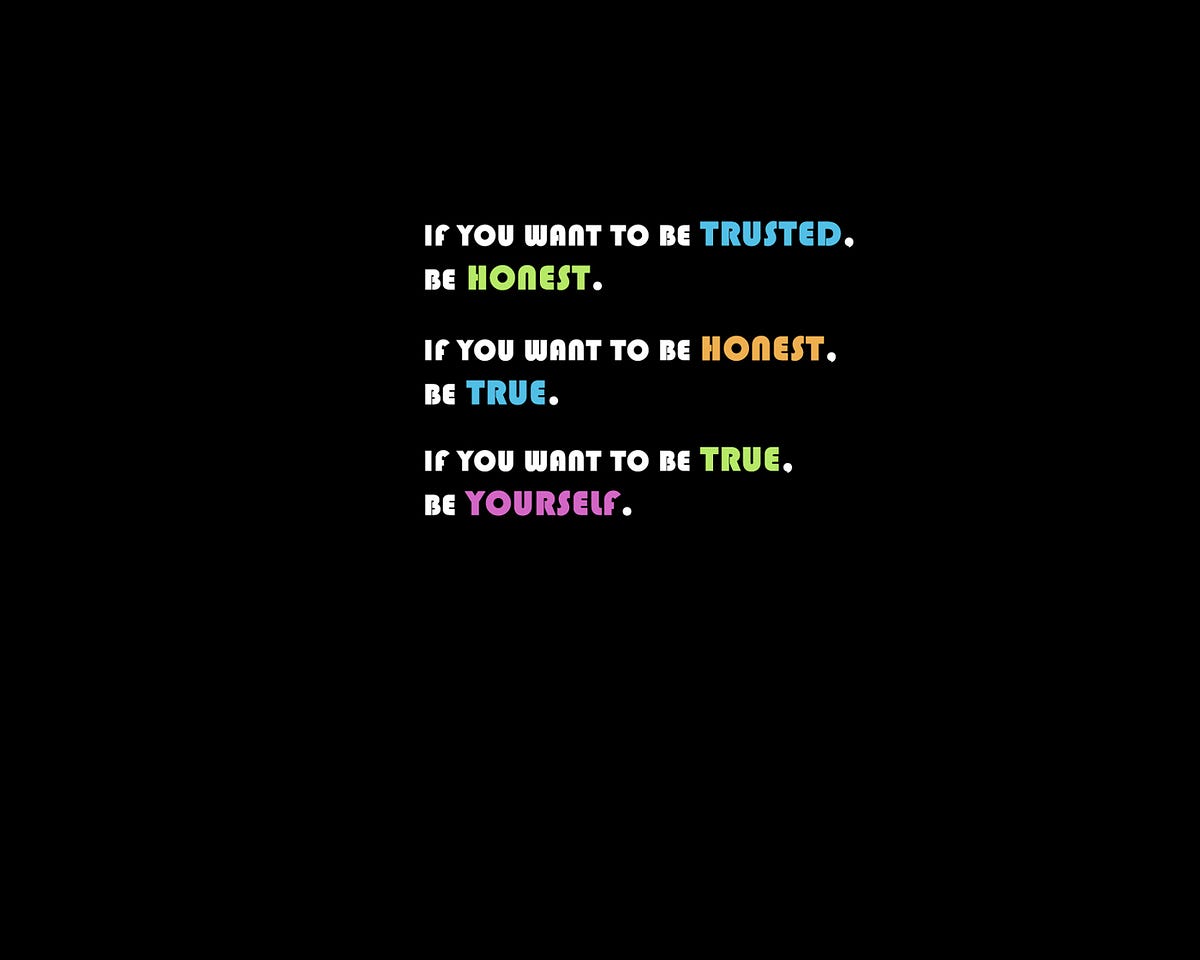 You are the most honest person. So shine on | by Rami Sadek | Medium