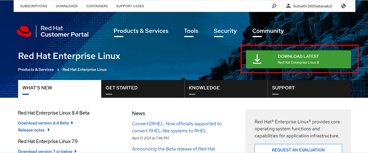 How to Installation RHEL 8 in VMware Workstation | by Sumeth Ditthatanakul | Medium