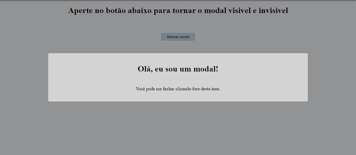 Desenvolvendo um modal com javascript | by Cauã Loewen Werling | Medium