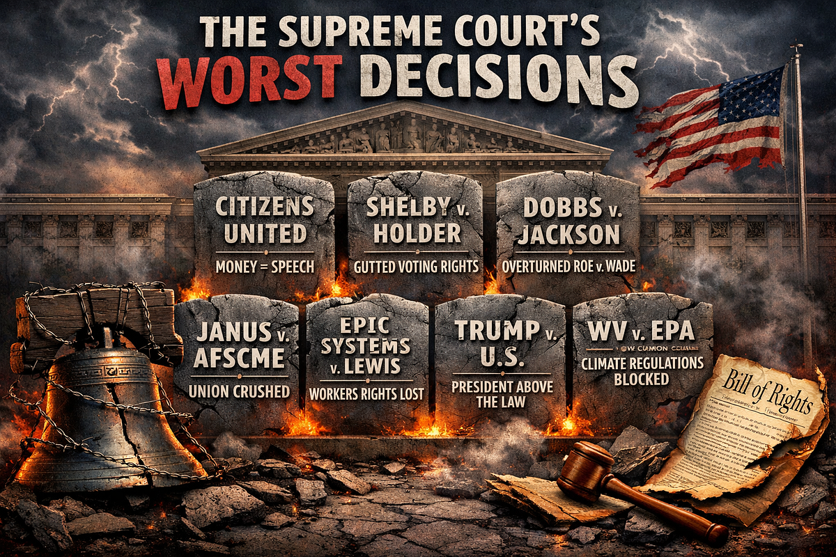Top 10 Worst Supreme Court Decisions of the Last 20 Years | by Jeremiah ...