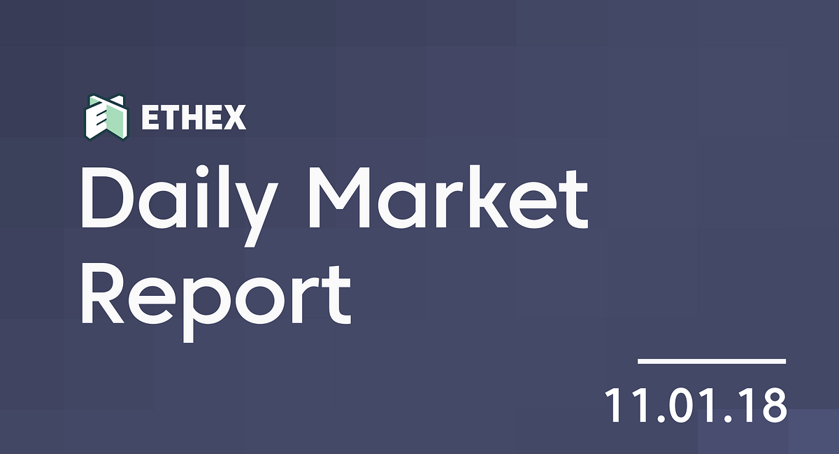 Daily Market Update for November 1, 2018 | by Joshua Lee | Medium
