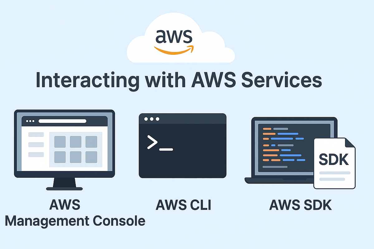 Interacting with AWS Services: Console, CLI, and SDK | by Savindu ...