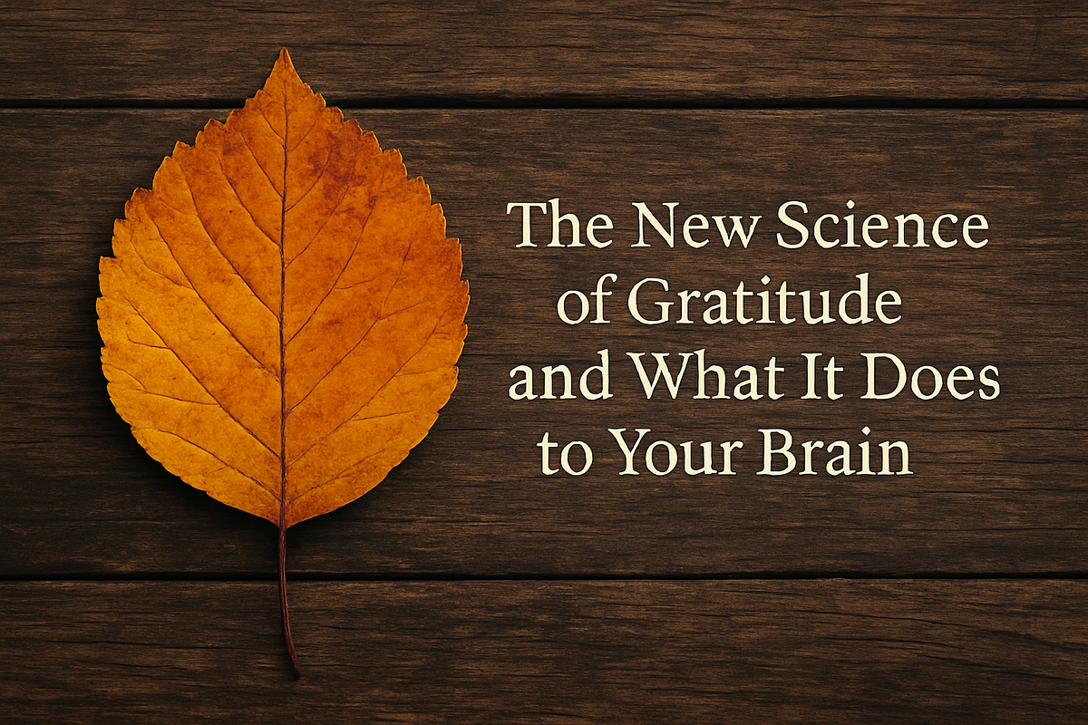 The New Science of Gratitude and What It Does to Your Brain | by ...