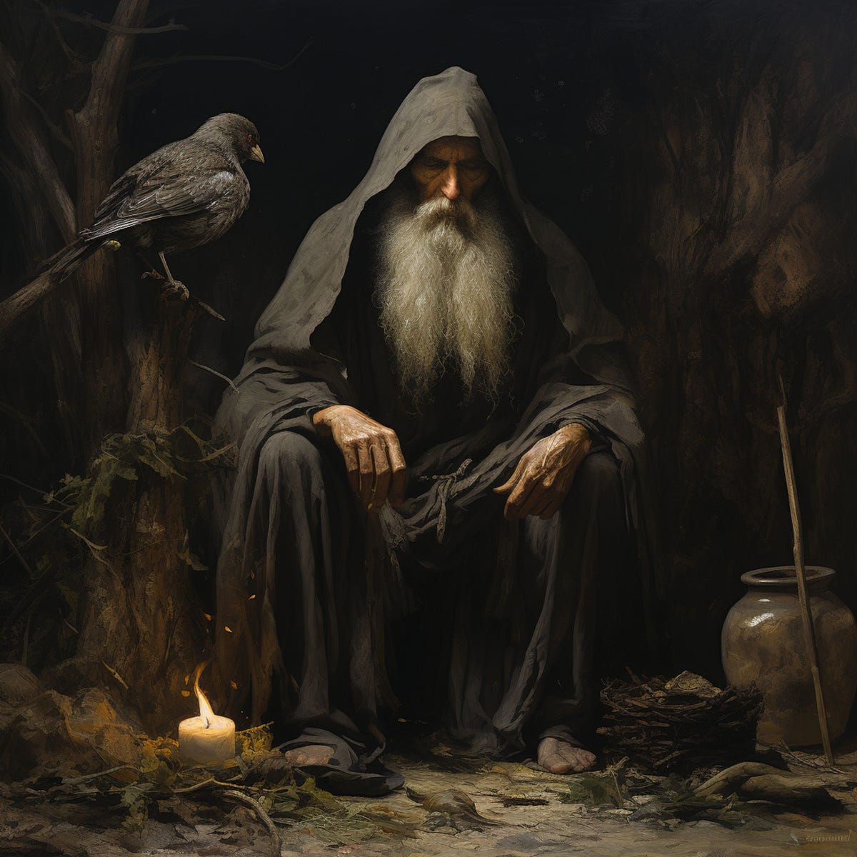 “The Hermit” in Tarot: Solitude and Inner Reflection | by Book of ...