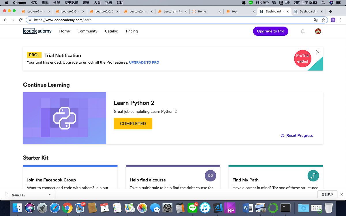 0307 Python基礎訓練. 完成CodeCademy Python2 leaning | by 志剛陳 | Medium