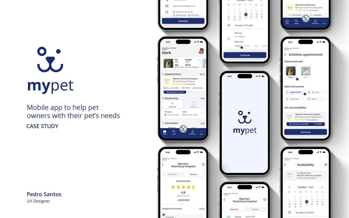 Case study: MyPet — A mobile app to help pet owners with their pets’ needs. | by Pedro Santos ...