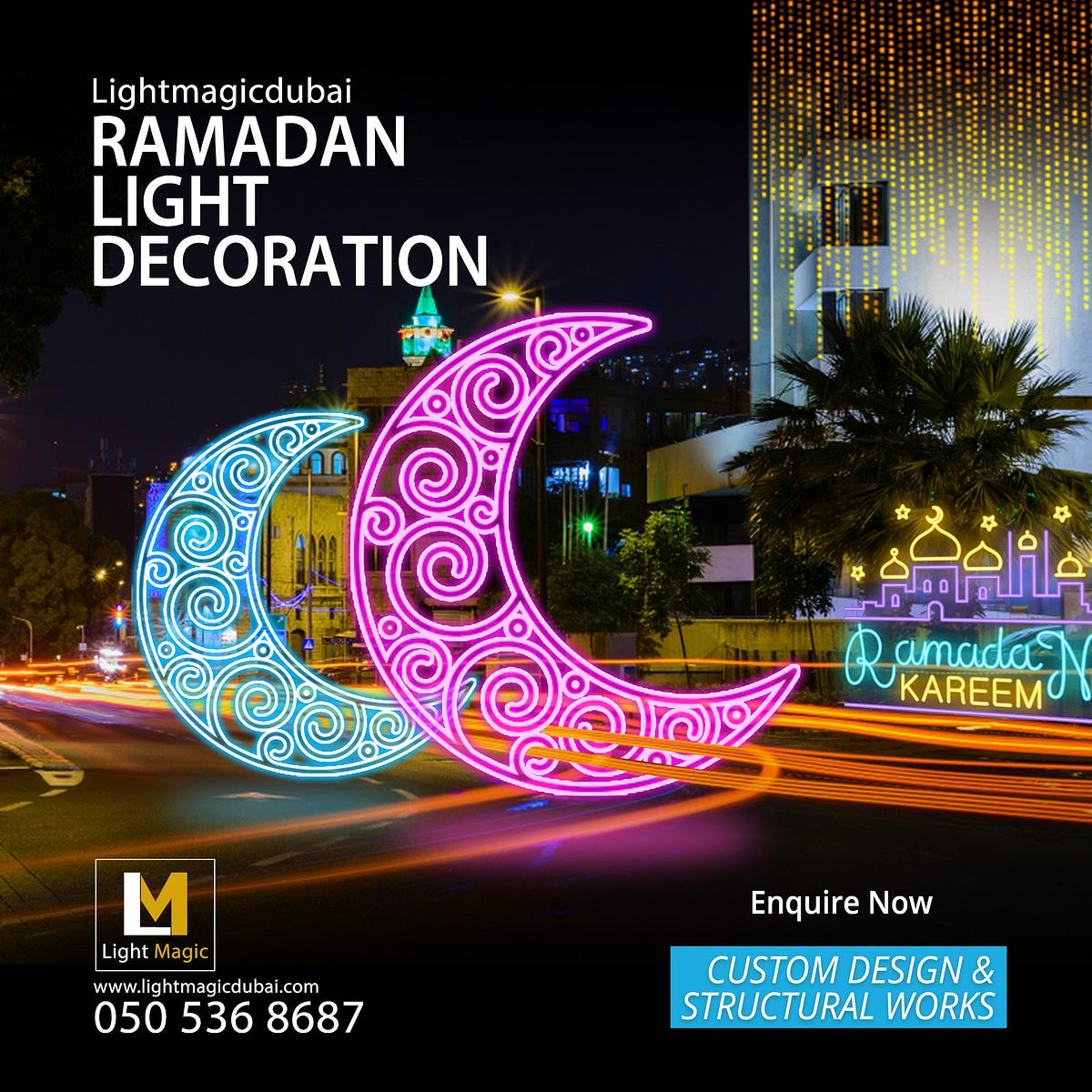 Ramadan Light Decoration UAE - Light Magic Dubai | Medium