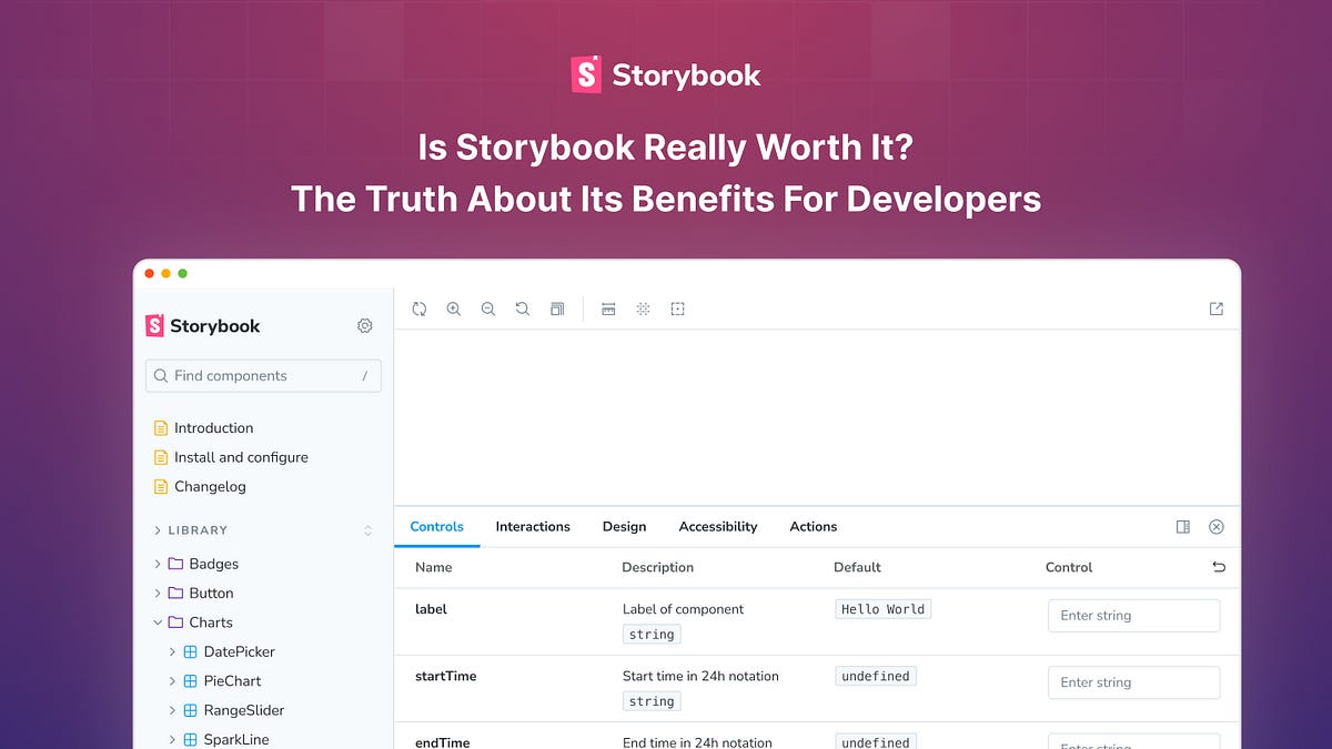 Is Storybook Really Worth It? The Truth About Its Benefits for Developers | by Rushit Jivani ...