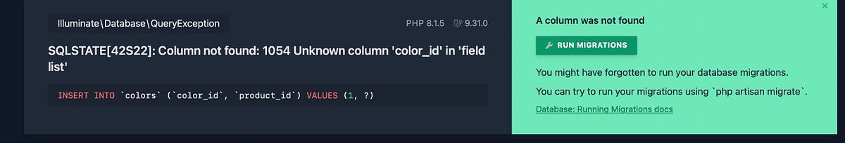 Beginner errors with Pivot tables in Laravel | by Omo Junior | Medium