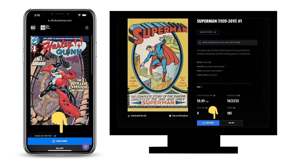 Unlock Your Comic Collection: How To Use The DC3 Reader | by DC NFT News | Medium