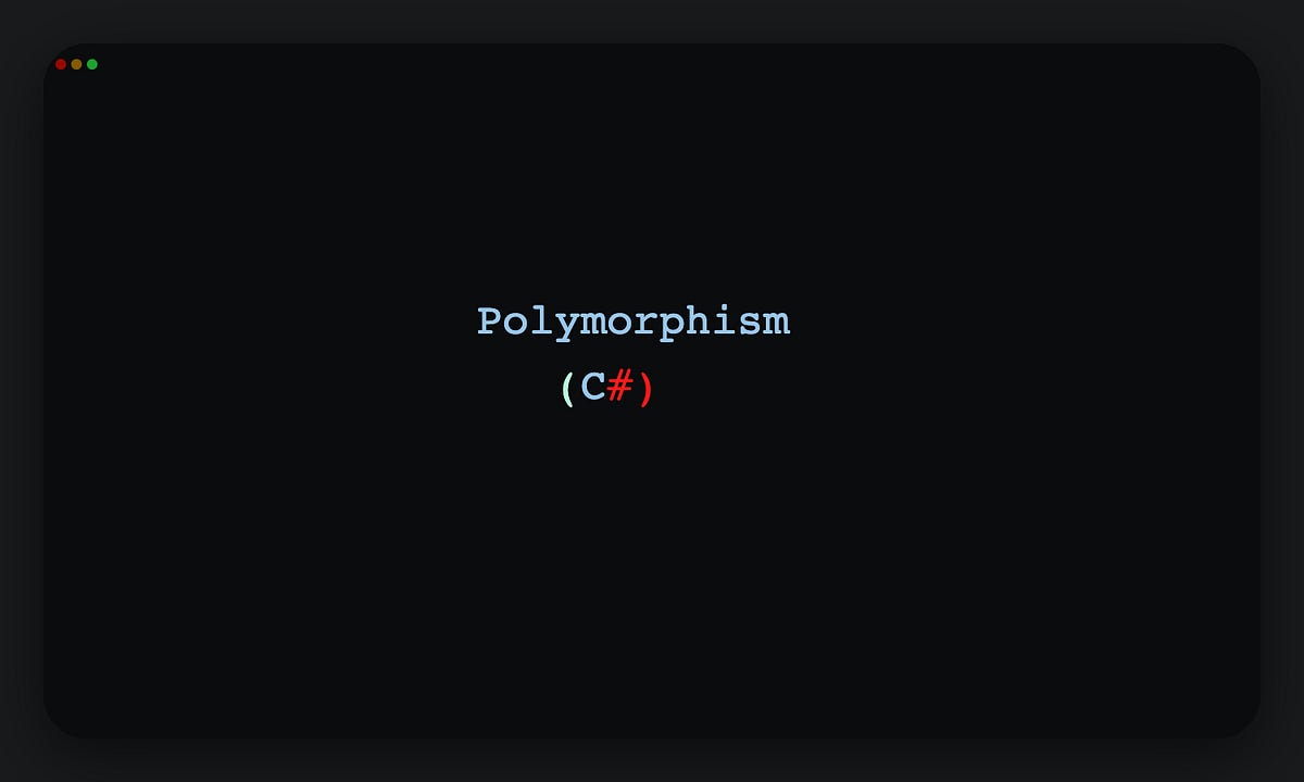 Polymorphism explained in very easy words (Unity ) | by santosh parihar | Medium