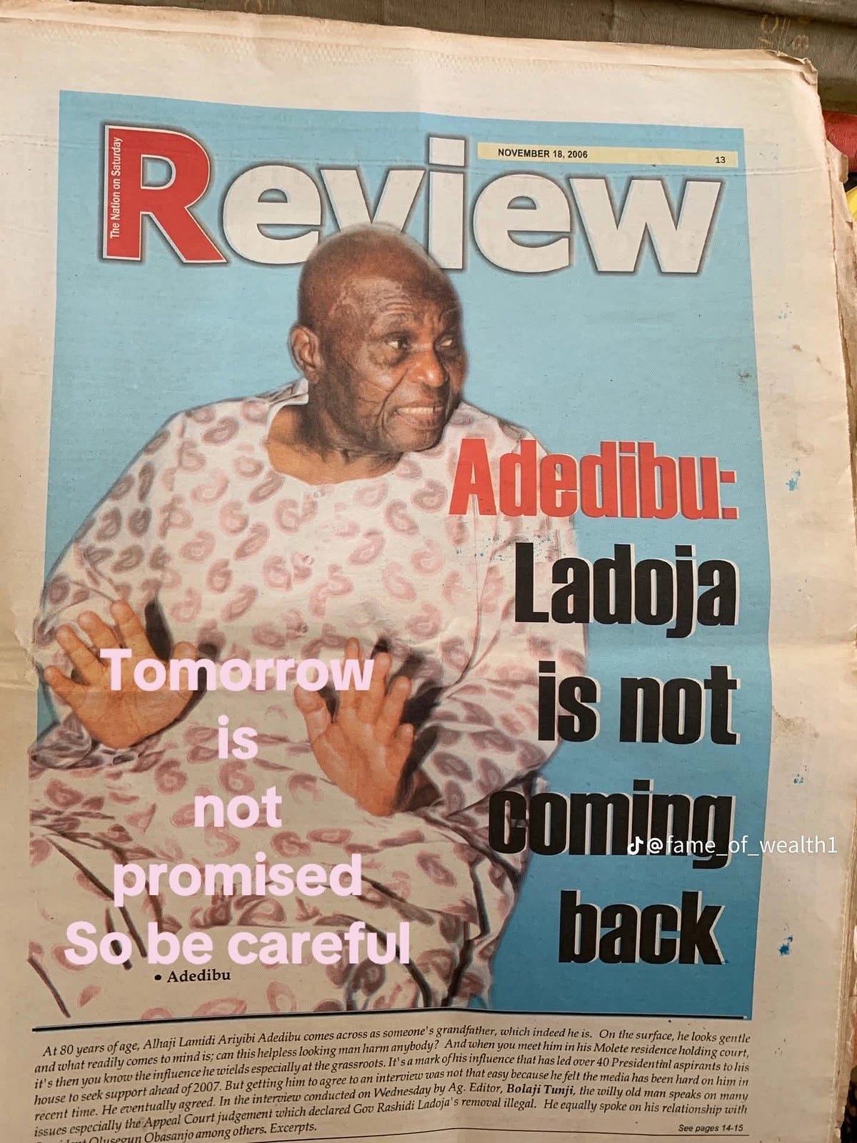 RASHID LADOJA: The Phoenix who rose again to wear a crown. | by Simeon ...