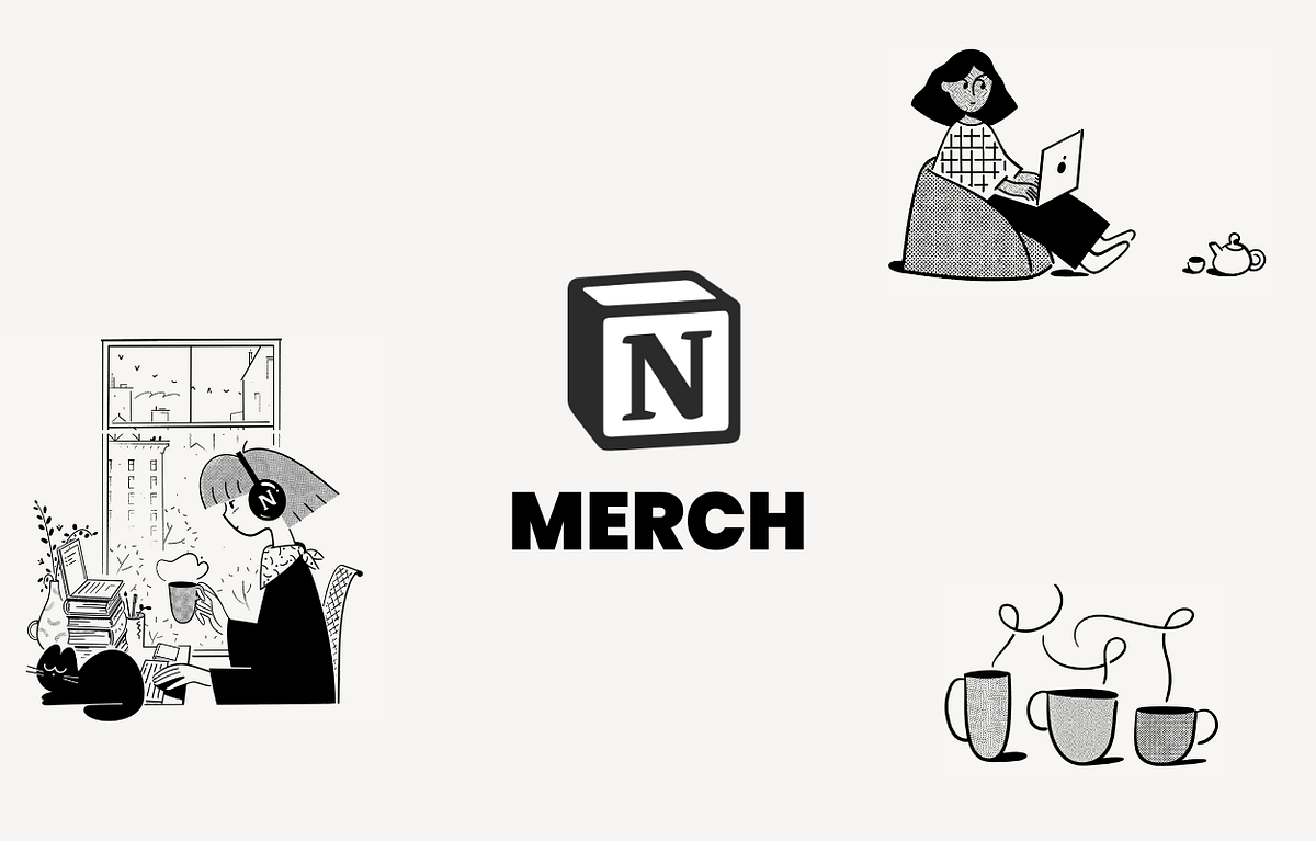 Notion Merch: Avatar Makers, T-shirts, Mugs, Backgrounds & More | Medium