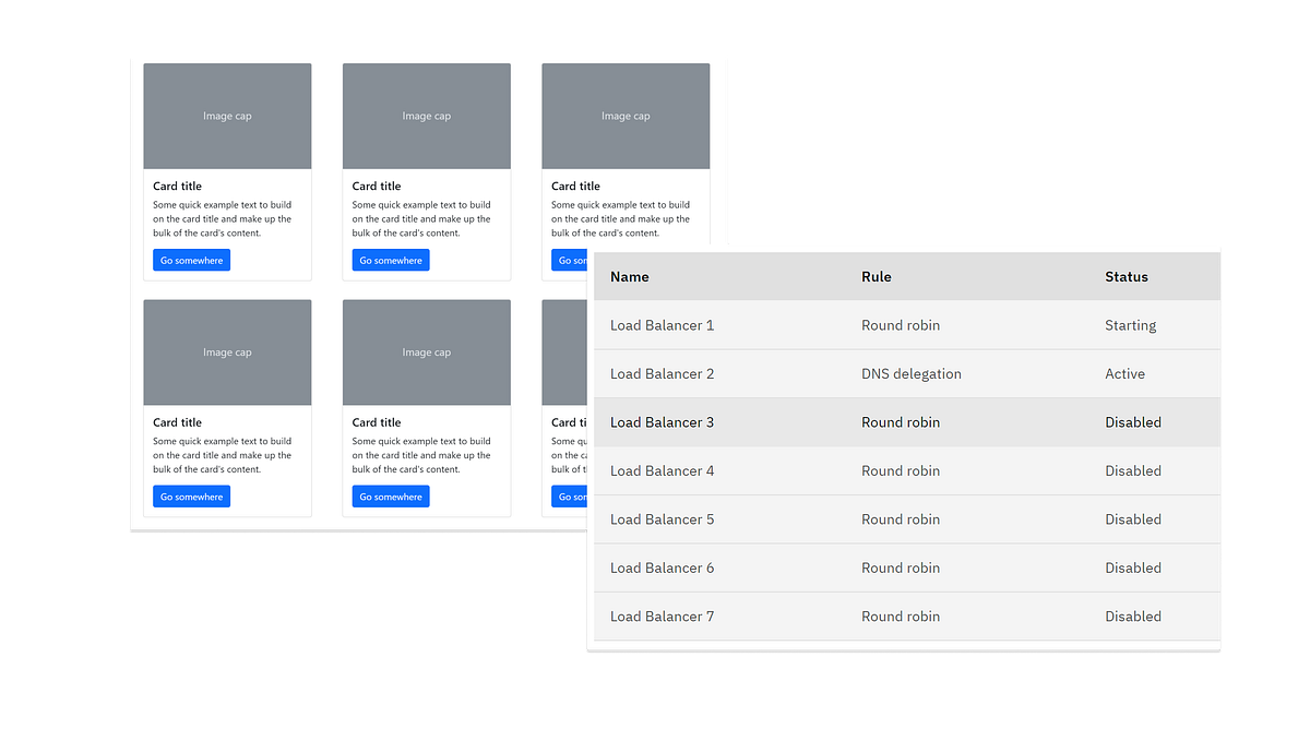 Large data display: Cards or a table? | by Maeve Shen | Bootcamp | Medium