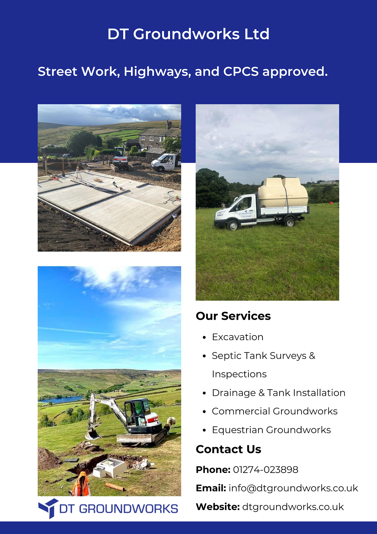 Groundworks Contractors | Landscaping Company West Yorkshire - DT ...