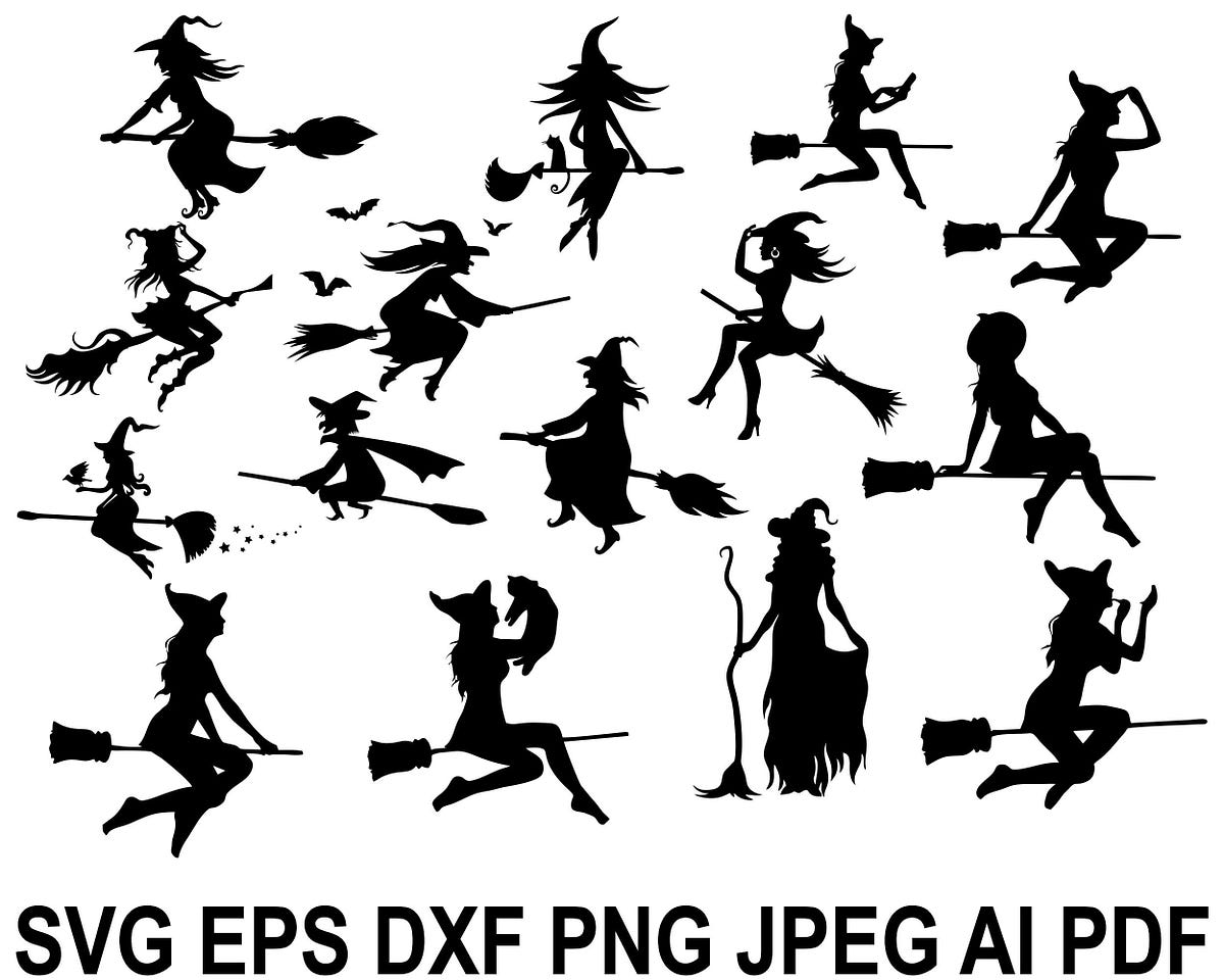 Halloween Witch Bundle Svg, Witch Svg, Witchy Svg Bundle, Witchy Vibes ...
