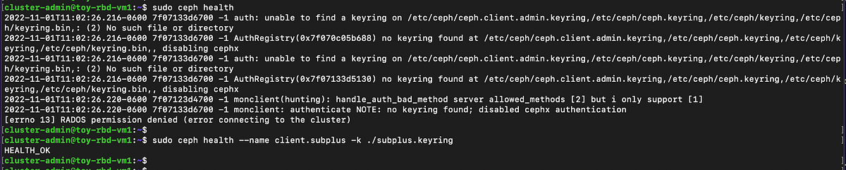 Ceph Client Setup and RBD Snapshots | by DaeGon Kim | Medium