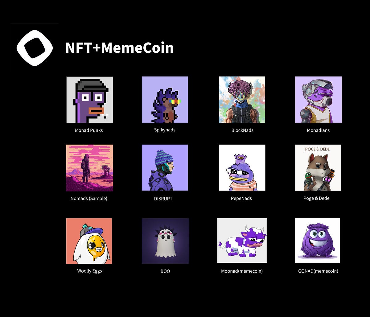 【Monad生态追踪🟣｜12个NFT+Meme币项目整理🔥】 - 哔哔News - Medium