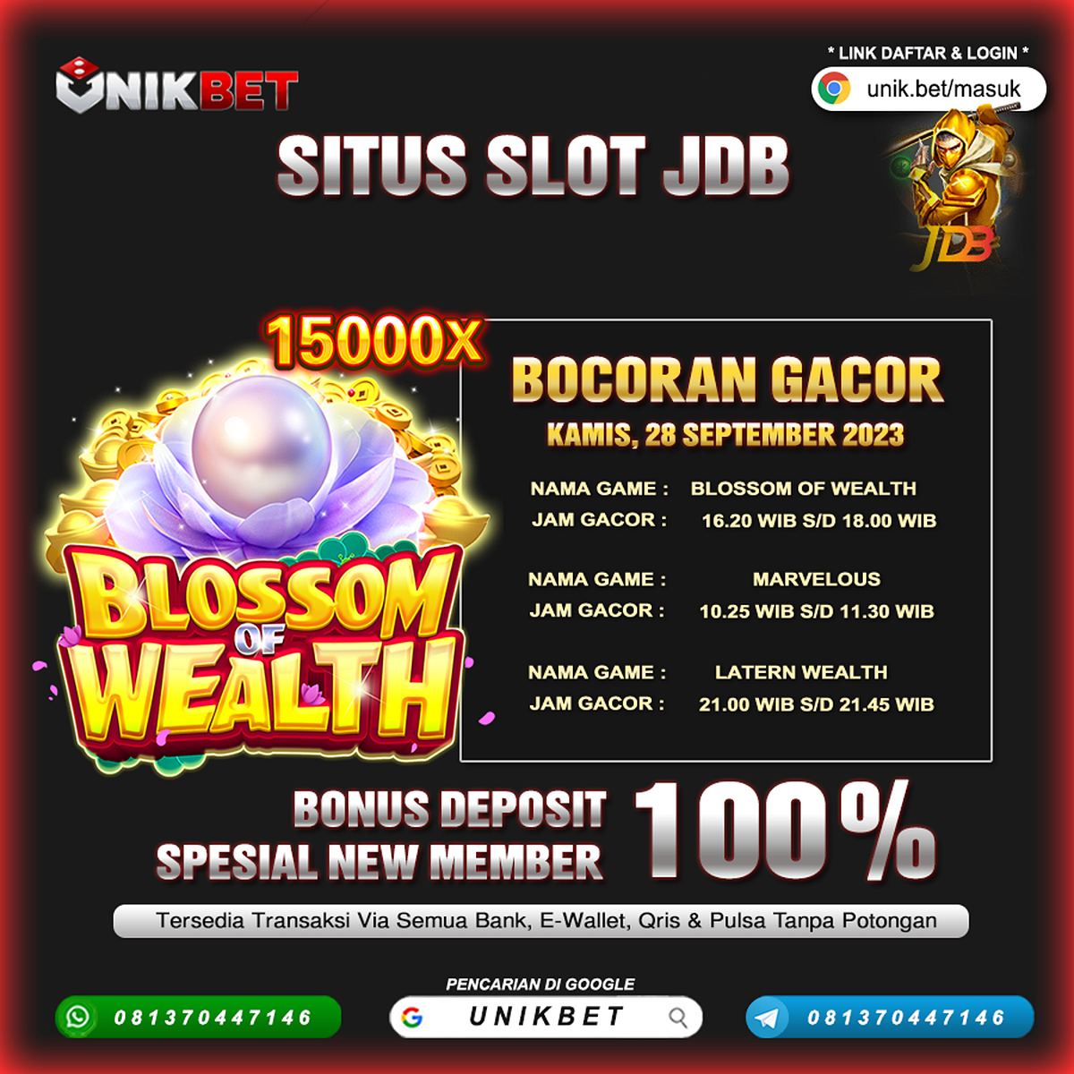 UNIKBET Link Slot JDB Ada Deposit Bank Bjb | by Slotresmiunikbet | Sep, 2023 | Medium