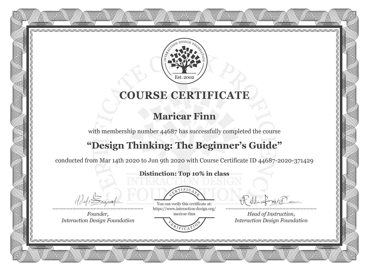 The Interaction Design Foundation course experience | by Maz Finn | Medium