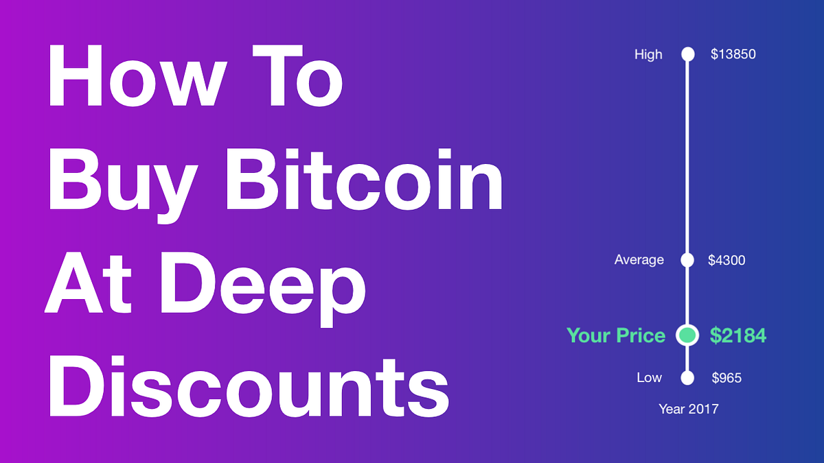 How To Buy Bitcoin At Deep Discounts | by Vishal Karir, CFA ...