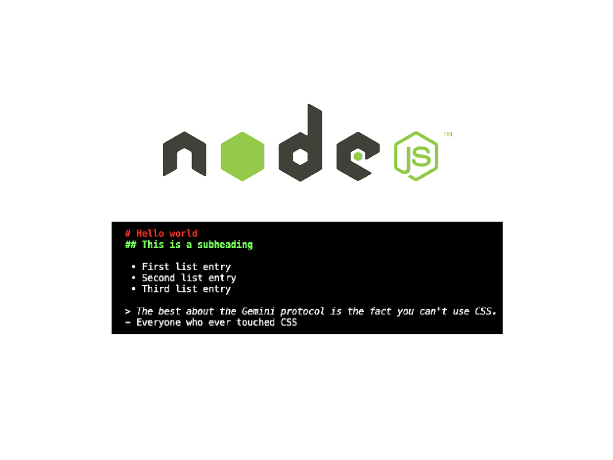 Gemini Protocol: Building a Node.js Server for it | JavaScript in Plain ...