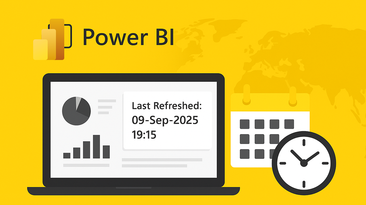 Power BI Last Refresh Date: How to Display Local Time Instead of UTC | by Akram Mubeen ...
