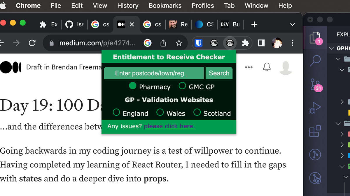 Day 19: 100 Days of Coding…. …and the differences between React… | by ...