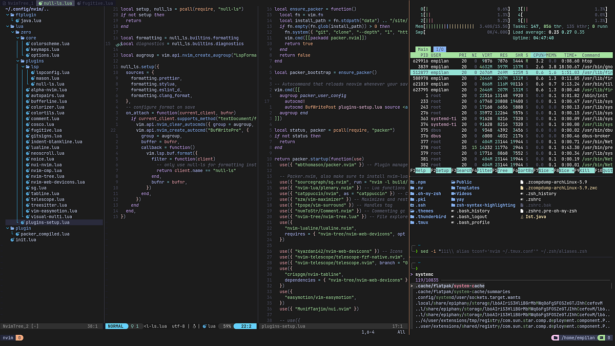 Tmux, Zsh, Neovim, Terminal And Terminal Tools Customization For Developers | by İlyas Erdoğan ...