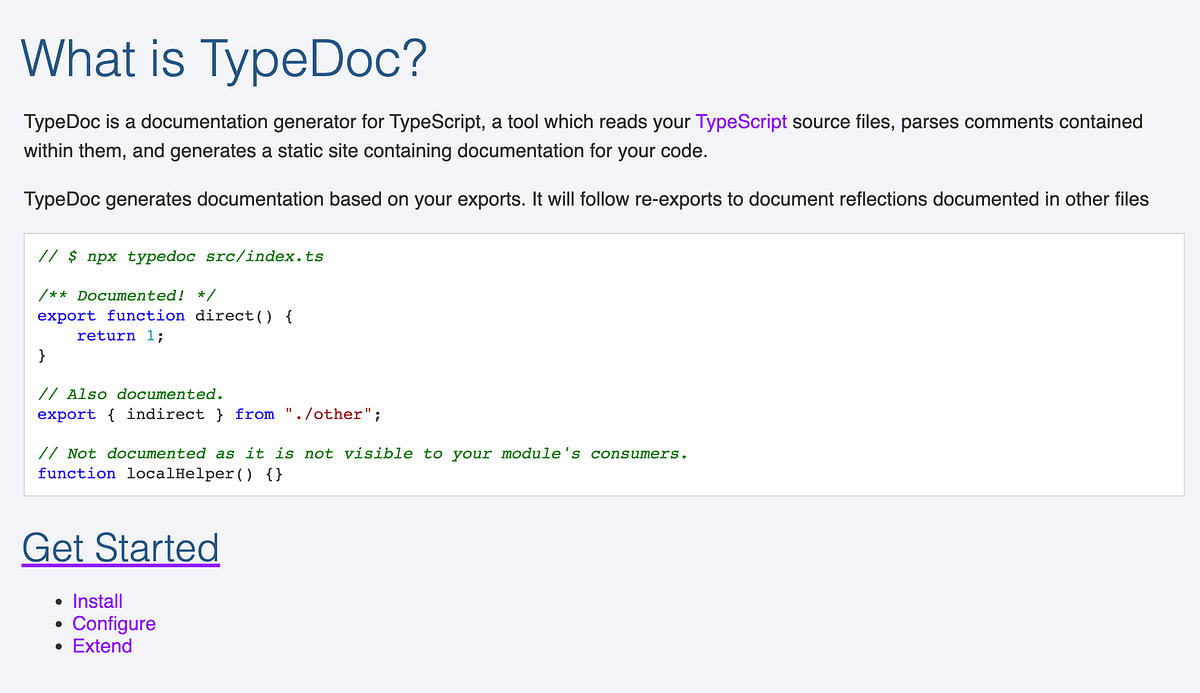 TypeDoc usage in @vercel/edge. In this article, we analyze TypeDoc… | by Ramu Narasinga | Medium