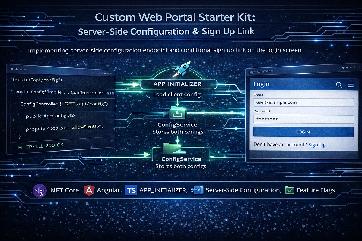 Custom Web Portal Starter Kit: Server-Side Configuration & Sign Up Link ...