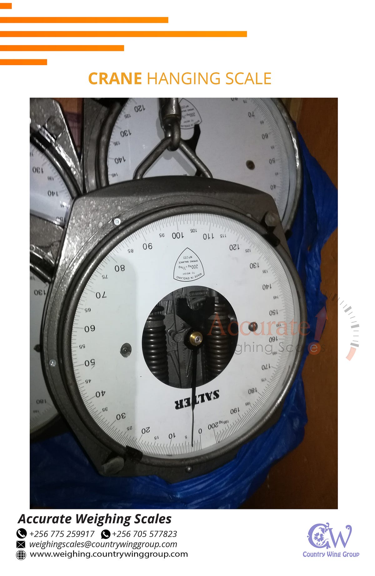 Mechanical crane weighing scales of Model 235/10X in store at best ...