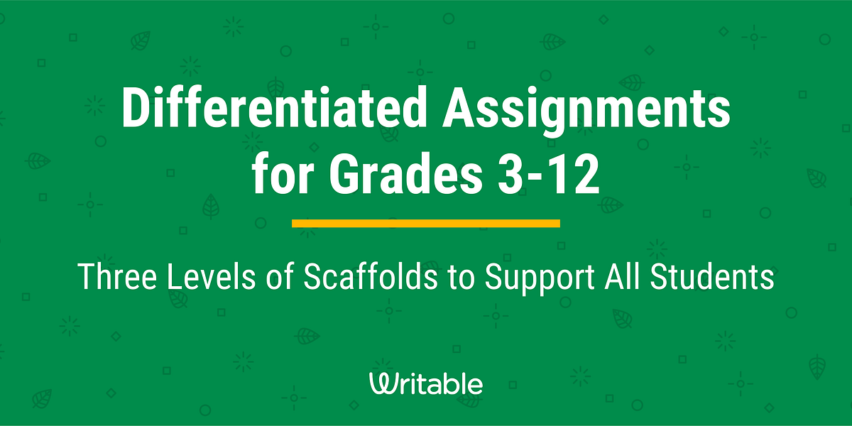 Differentiated Assignments. Every learner is different, so by… | by ...