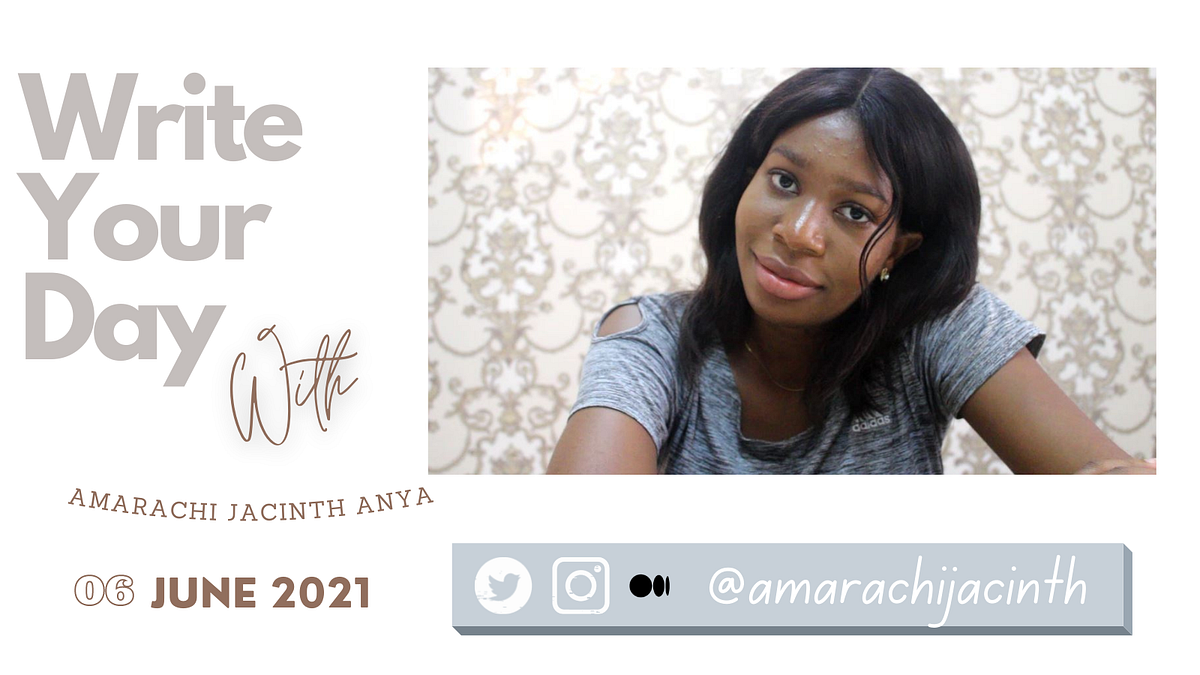 Write Your Day. Imagine this. Bami. Our protagonist… | by Amarachi Jacinth | Medium