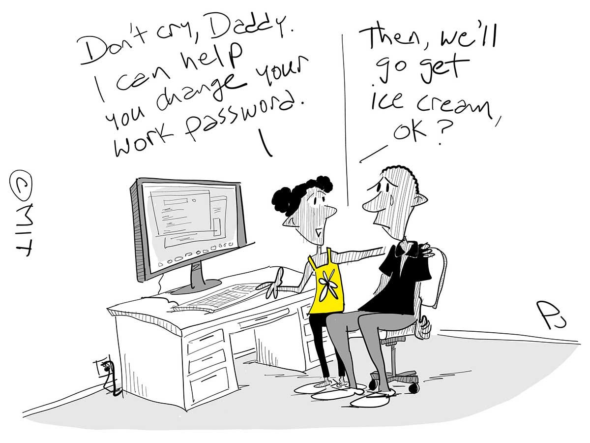 (Password) change can be hard [CARTOON] | by Phil Johnson | Medium