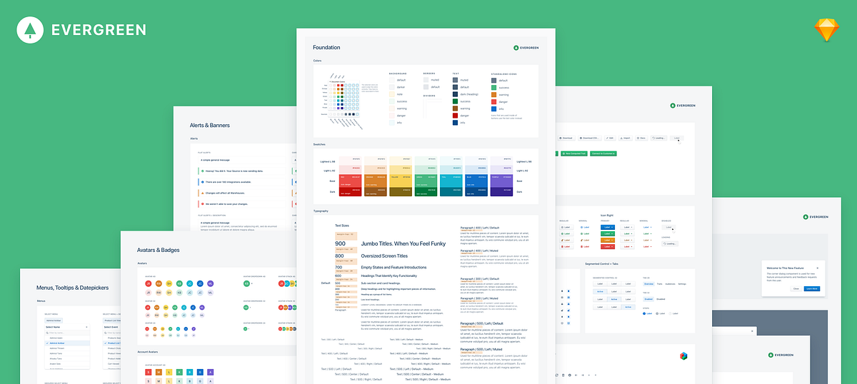 Evergreen Design System Sketch Download | by Jeroen Ransijn | Segment Design + Research | Medium