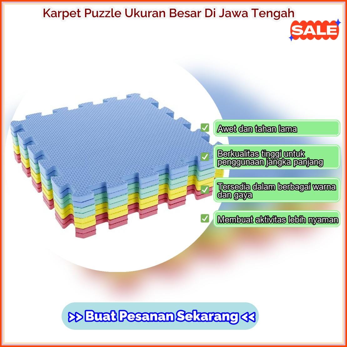 Karpet Puzzle Ukuran Besar Di Jawa Tengah - Matras Pabrik - Medium