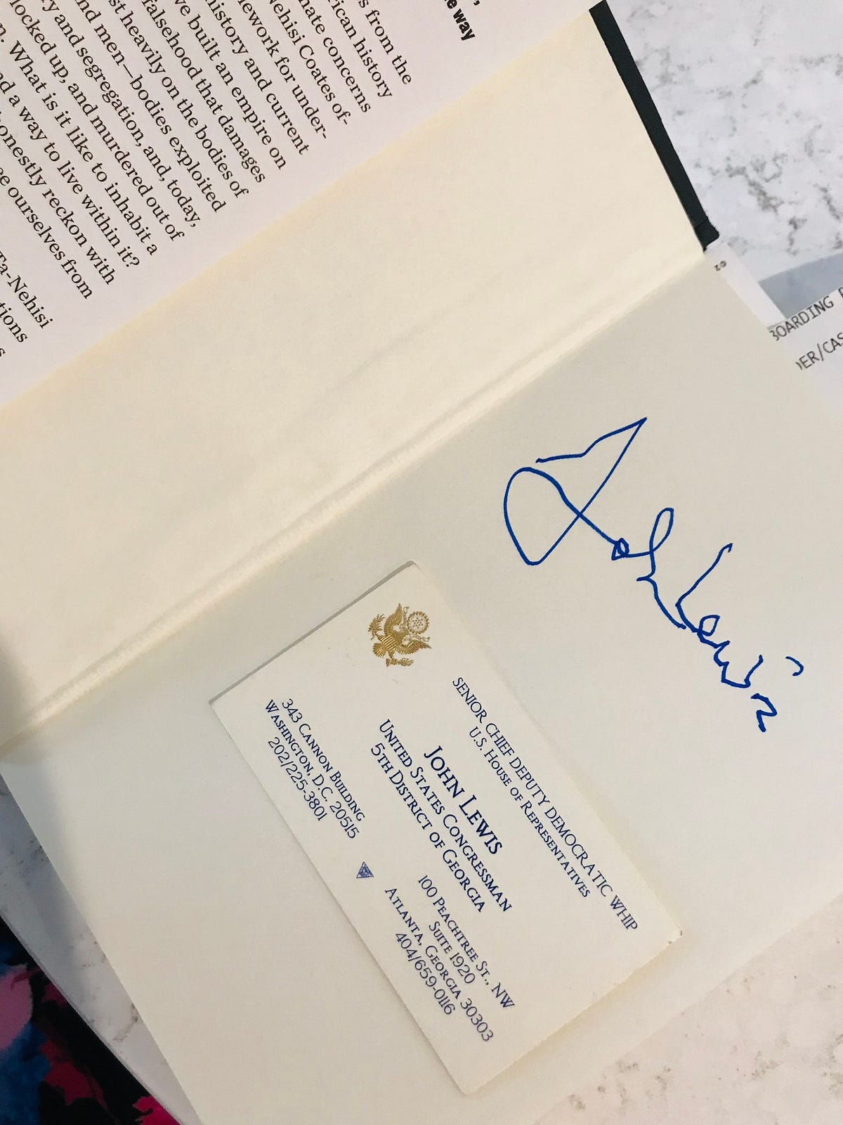 This is why John Lewis signed my copy of Ta-Nehisi Coates’ book | by Dr ...