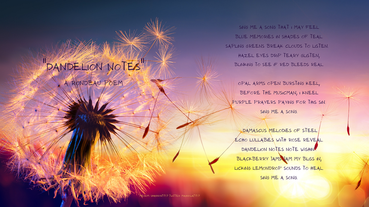 “Dandelion Notes” - Magnolia - Medium