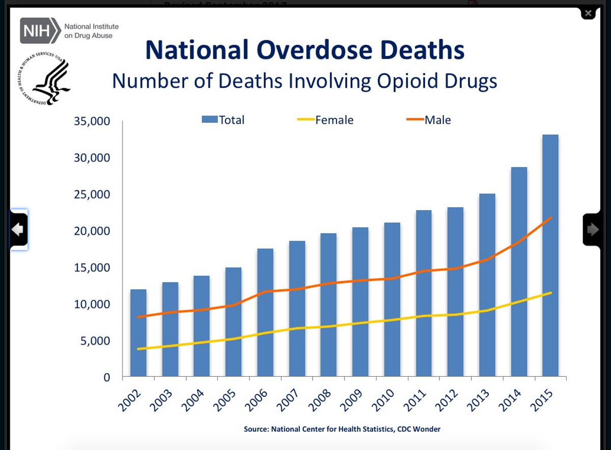 The Myth of the Opioid Crisis?. The number of overdose deaths involving ...