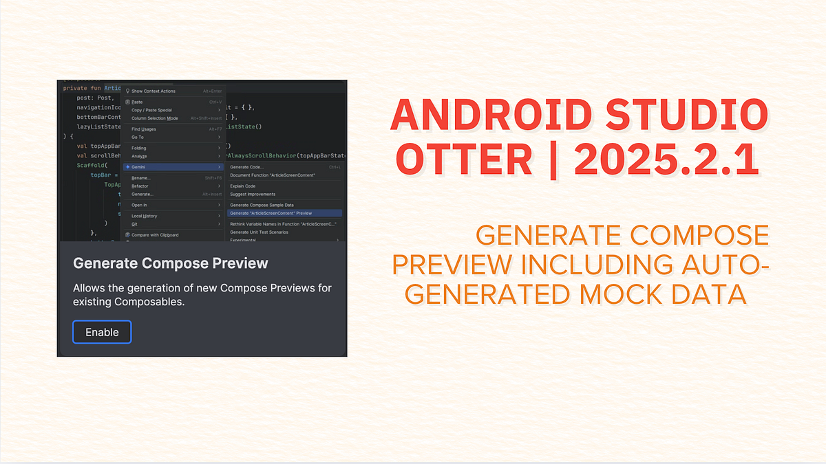Android Studio Otter's AI Magic | Medium