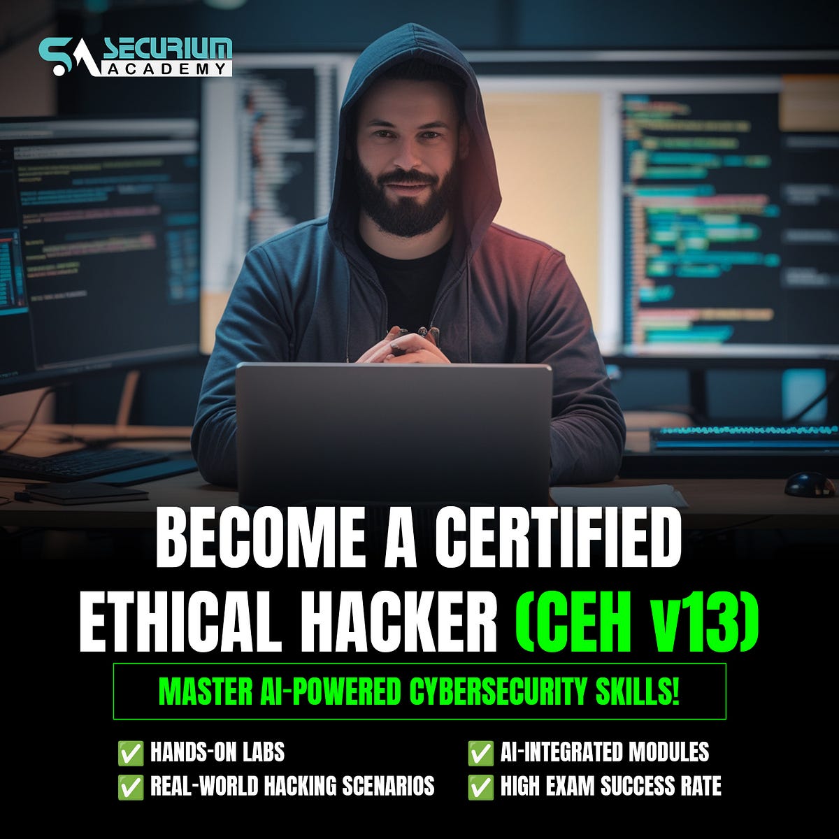 Kickstart Your Cybersecurity Career with CEH v13! 🚀 - Securium Academy - Medium
