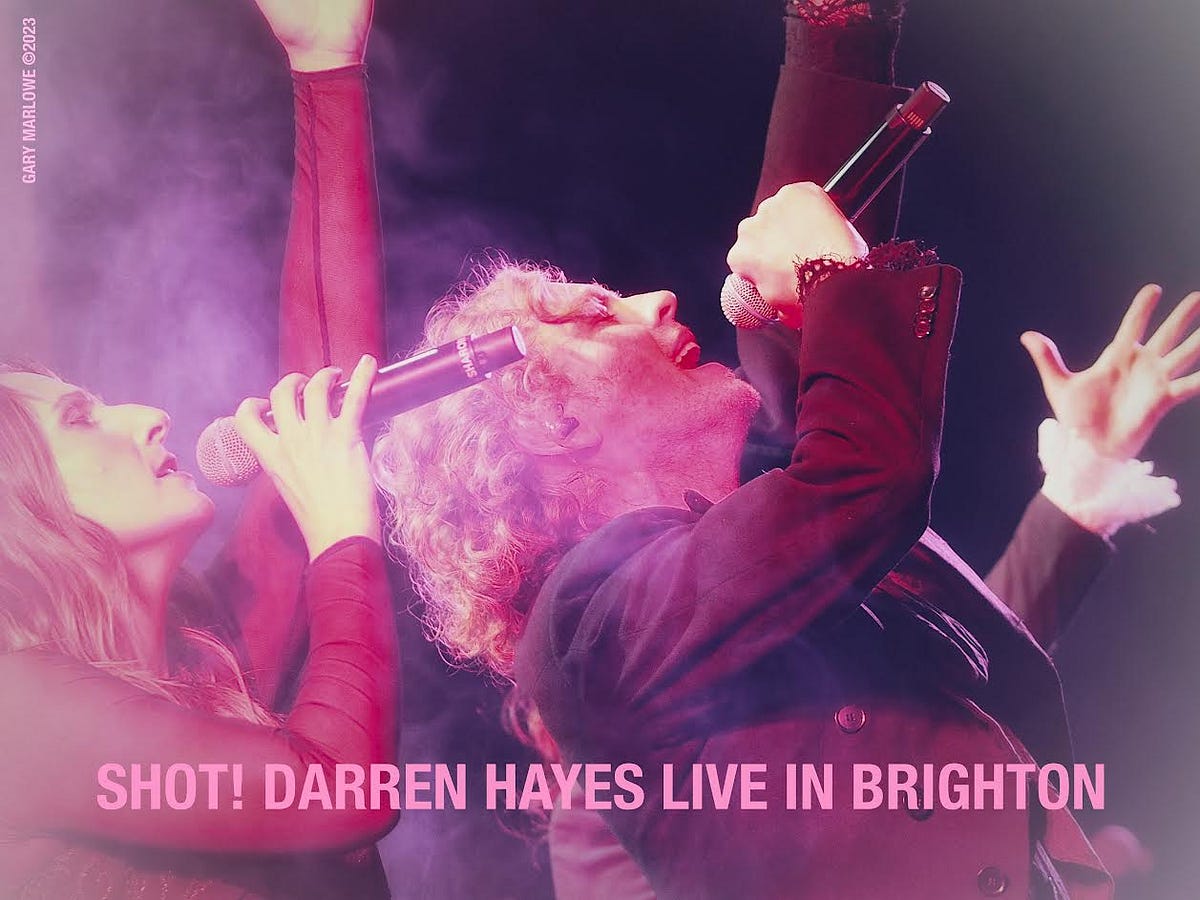 Shot! Darren Hayes at the Brighton Dome | by Gary Marlowe | Medium