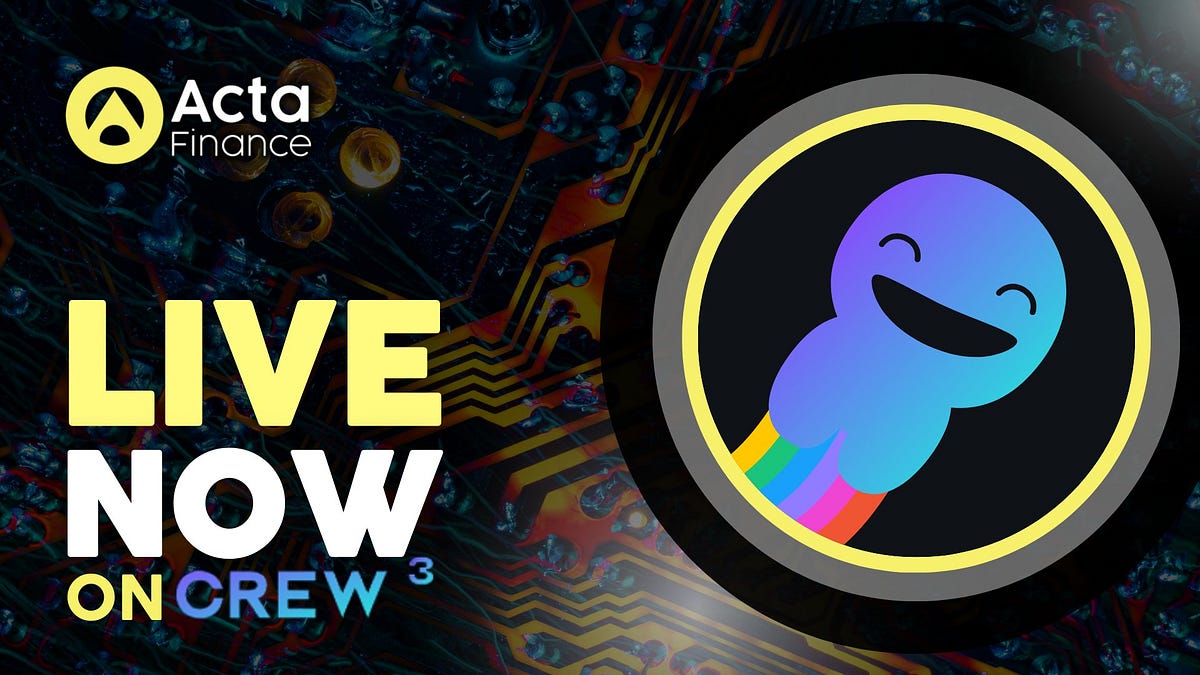 Actafinance was launching the great $ACTA Airdrop to all of the community,with massive prize ...