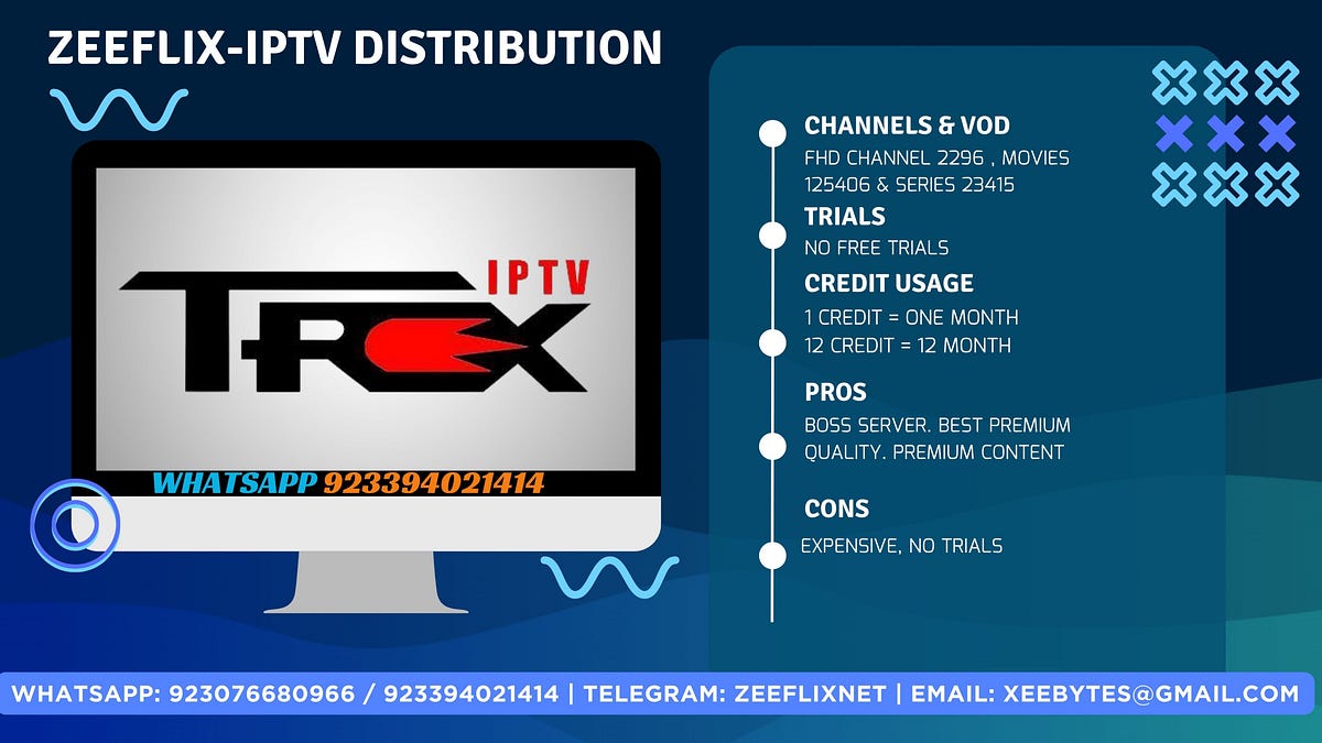 TREX IPTV | TREX OTT IPTV PANEL | TREX IPTV APK | BEST 4K IPTV | ZEEFLIX PREMIUM IPTV PROVIDER ...